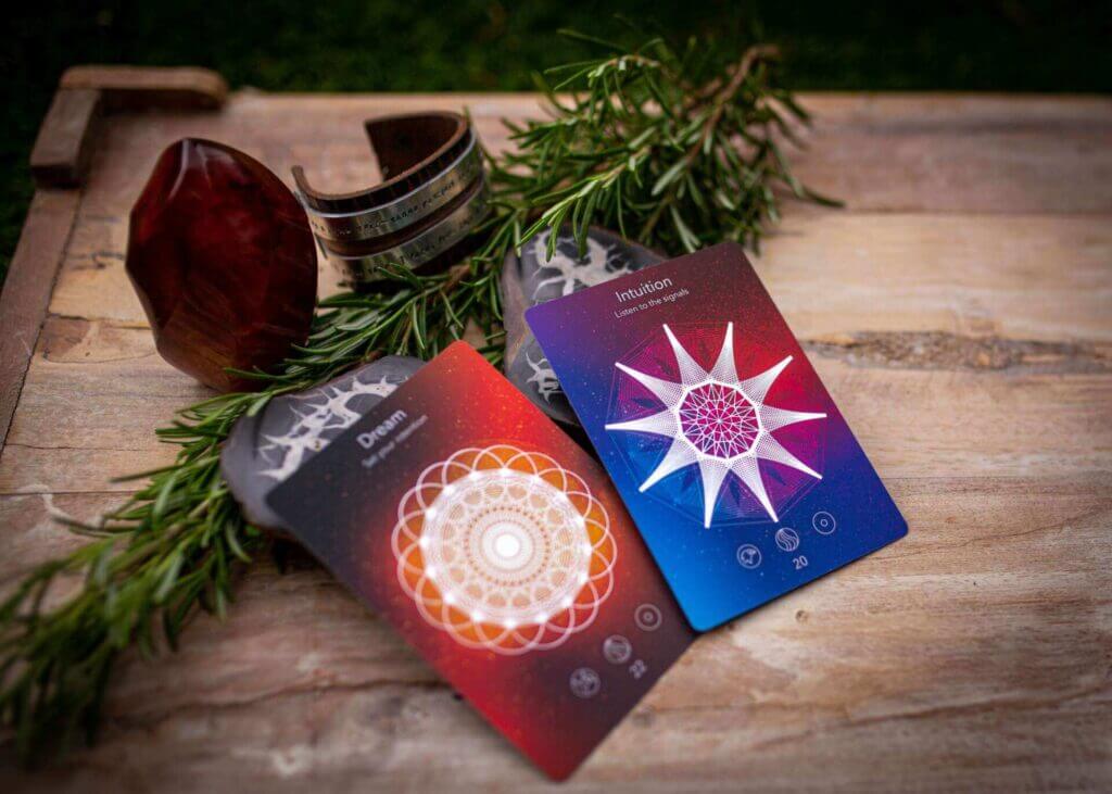 Unique Oracle Deck with Sacred Geometry