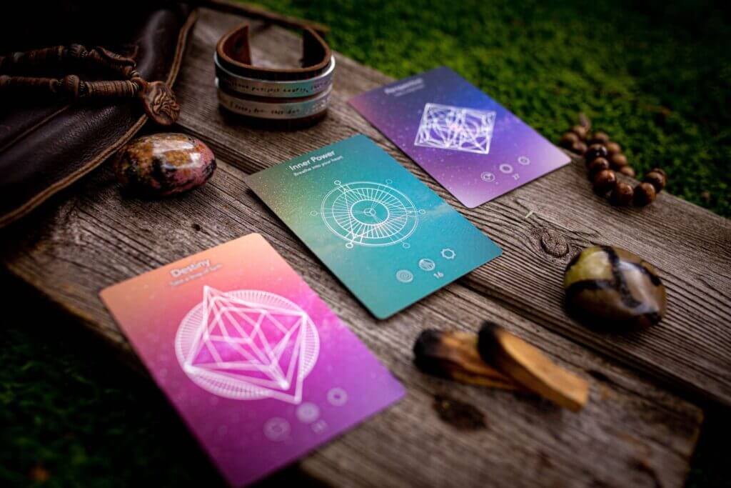 Unique Oracle Deck with Sacred Geometry